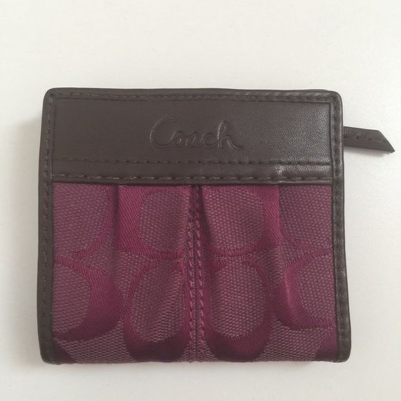 Coach | Bags | Nwot 0 Authentic Purple Coach Wallet | Poshmark